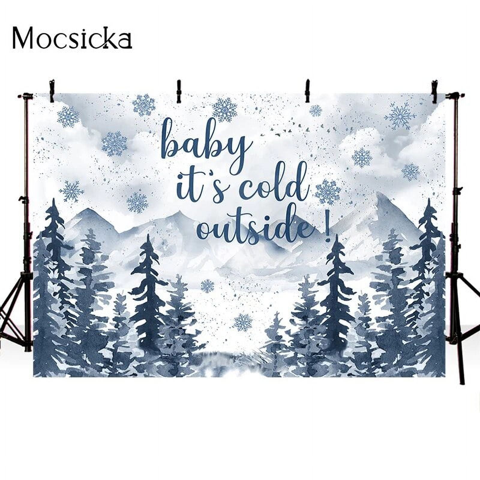 Winter Photography Background Snowflake Forest Snow Mountain Decoration Child Portrait Photo ...