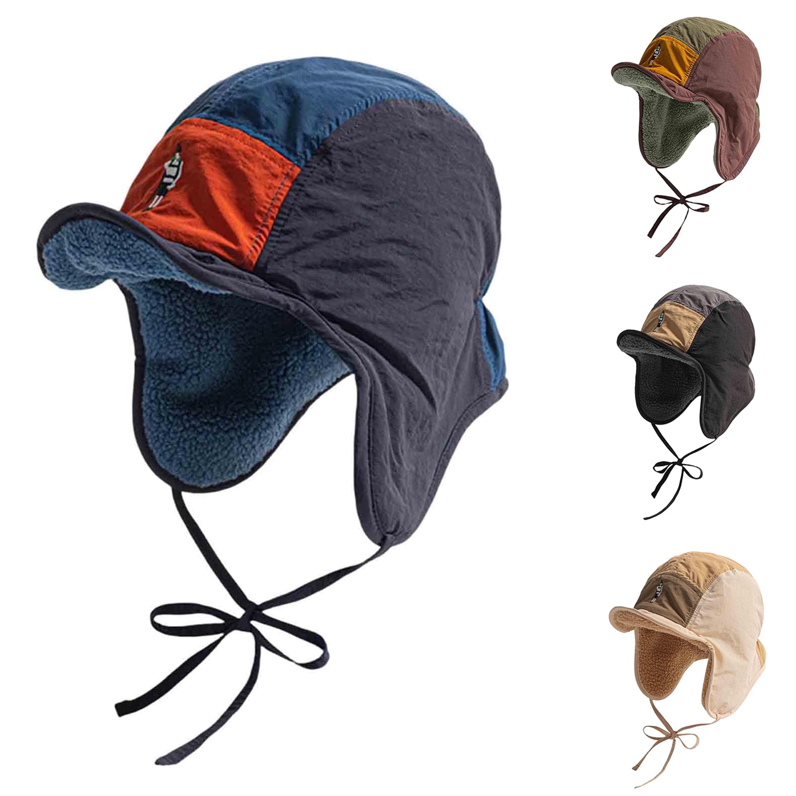 Winter Pilot Hat for Women with Ear Flaps Korean Embroidery Design Knit ...