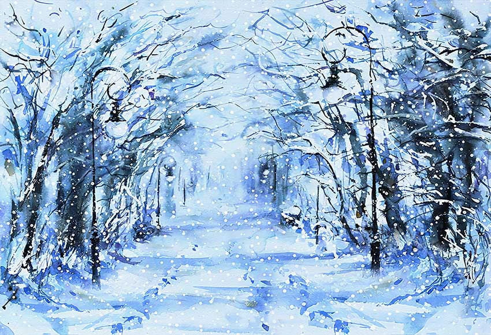 Winter Pine Snowfield Forest Wonderland Children Newborn Birthday ...