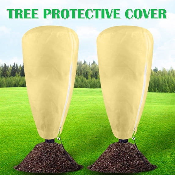 Winter Plants Frost Cover, Breathable Fleece Blanket with Drawstring ...