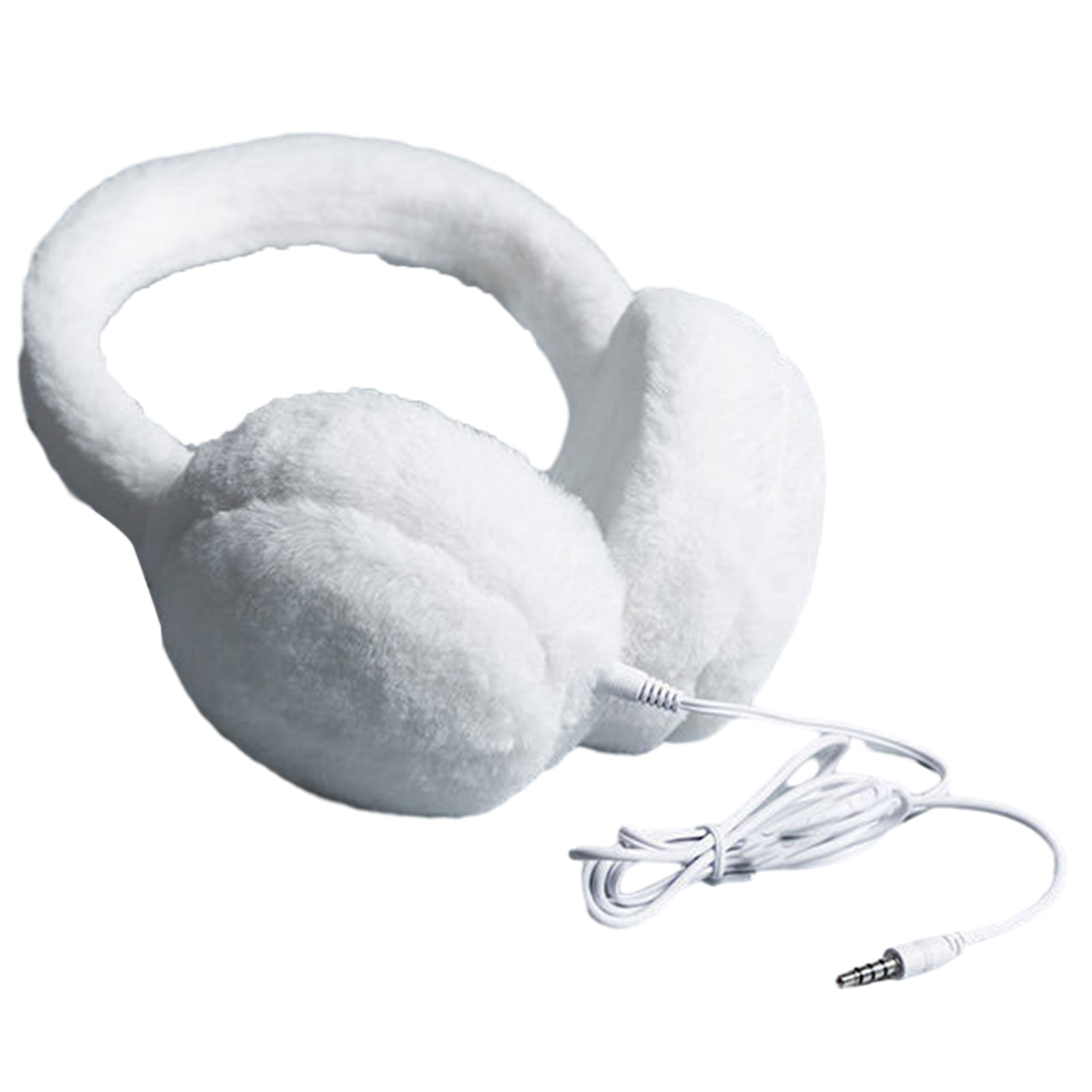 Winter Plush Headsets, 3.5mm Jack Wired Computer Headset for Children ...
