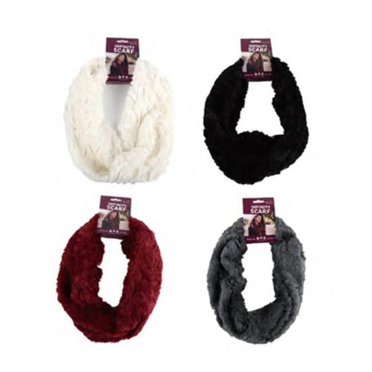 Winter Plush Infinity Scarves, Assorted Color - Case of 72 - Walmart.com