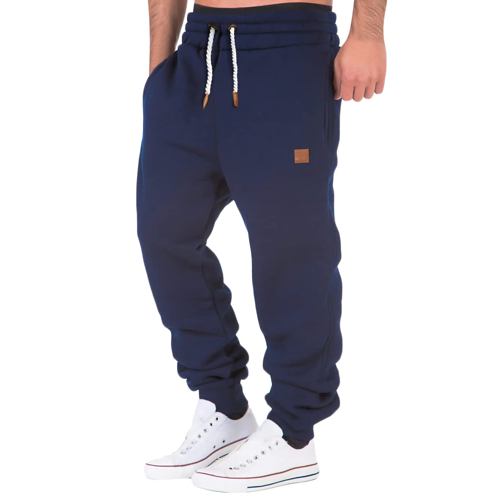 Winter Polyester Full-Length Workout Athletic Spandex Sweatpants for ...