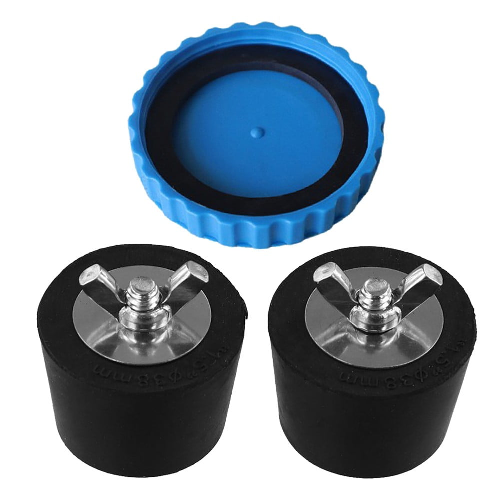 Winter Pool Closure Kit with 2 Plugs (38mm) and Cover for Above Ground ...