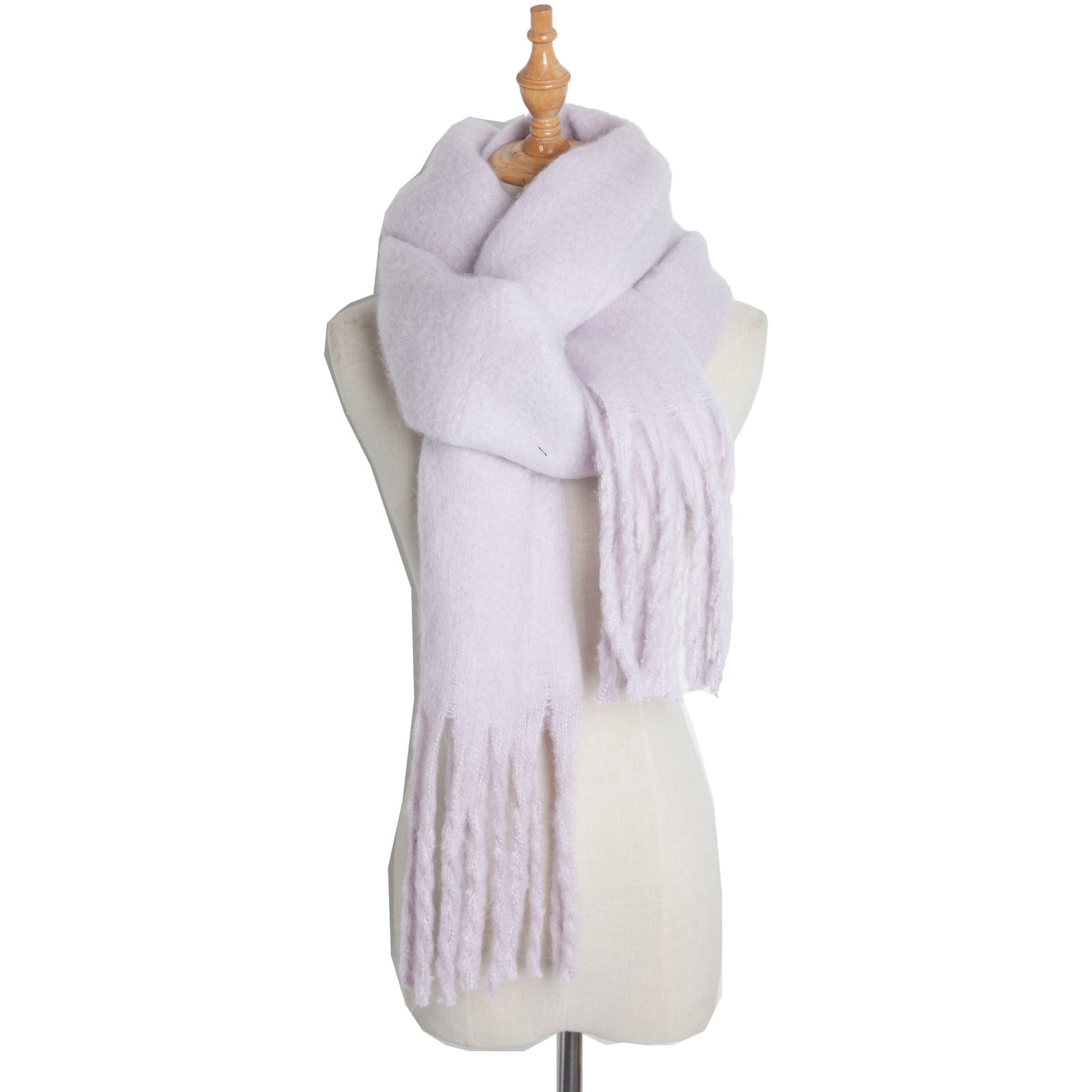 nochalofo Wool Scarf, Large Scarf Women'S Long Blanket Chunky Oversized ...