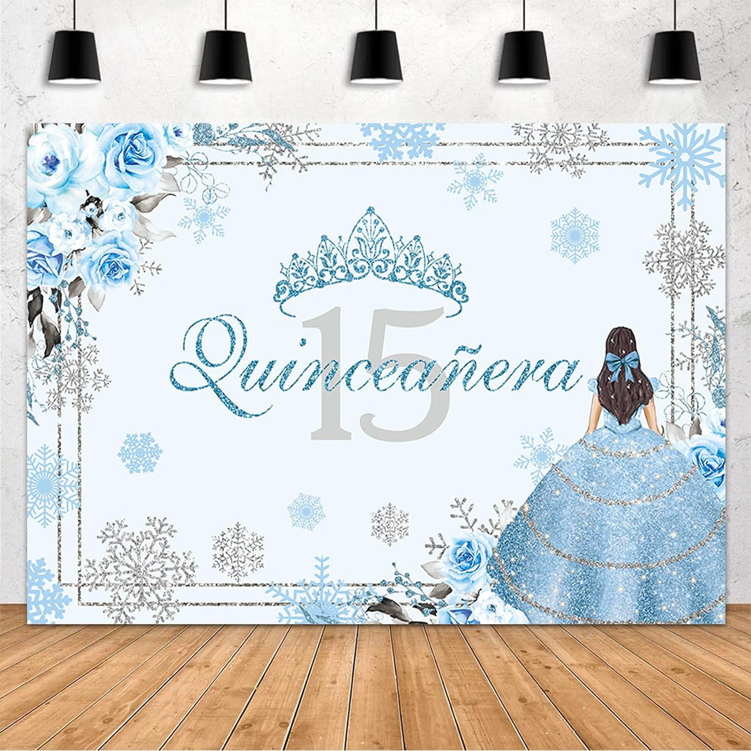 Winter Quinceanera Backdrop for Girl Mis Quince Anos 15th Birthday ...
