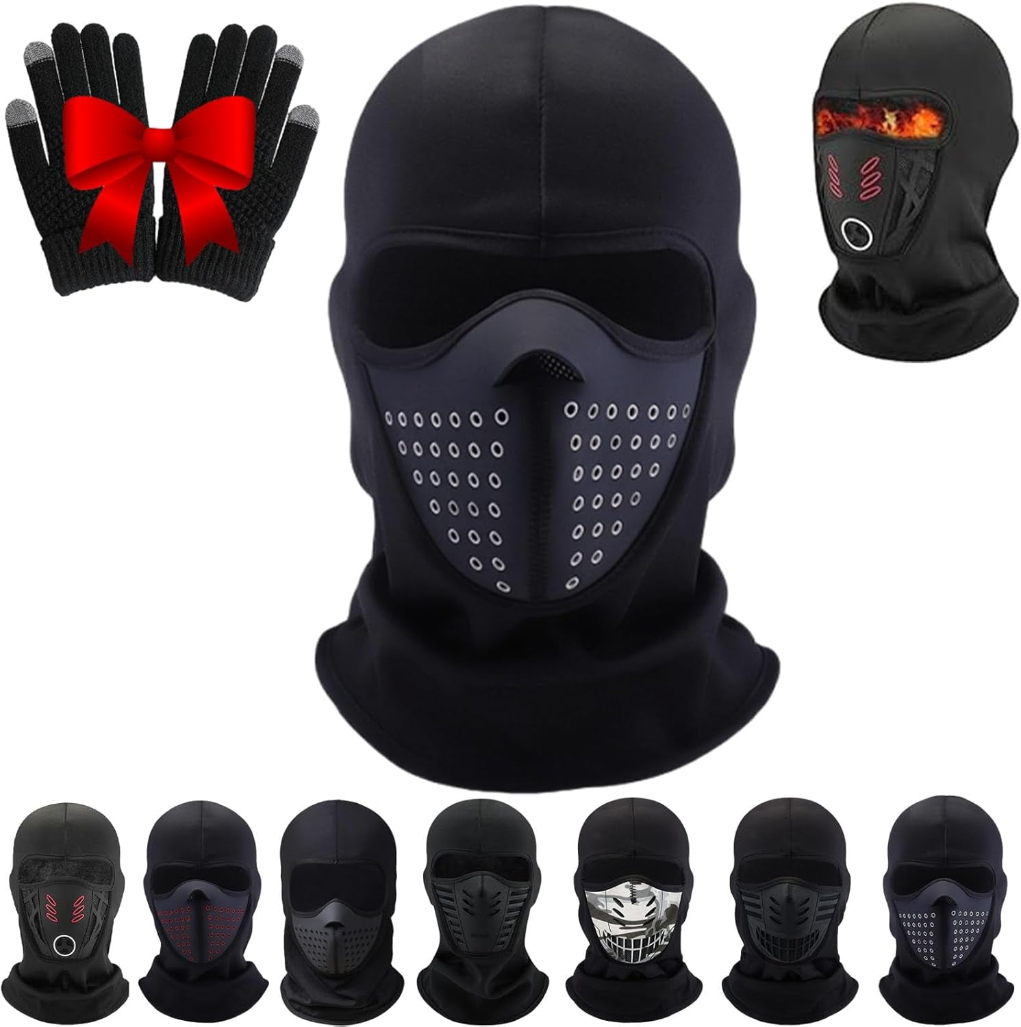 Winter Rider Warm Anti-Haze Balaclava, Full Face Cover Windproof ...