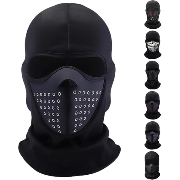Winter Rider Warm Anti-Haze Balaclava Full Face Mask, 3-Layer Fleece ...