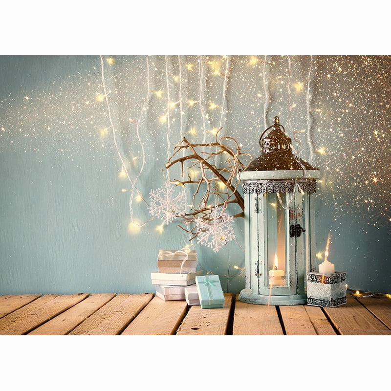 Winter Rustic Tnterior Decorated New Year With Artificial Snow And ...