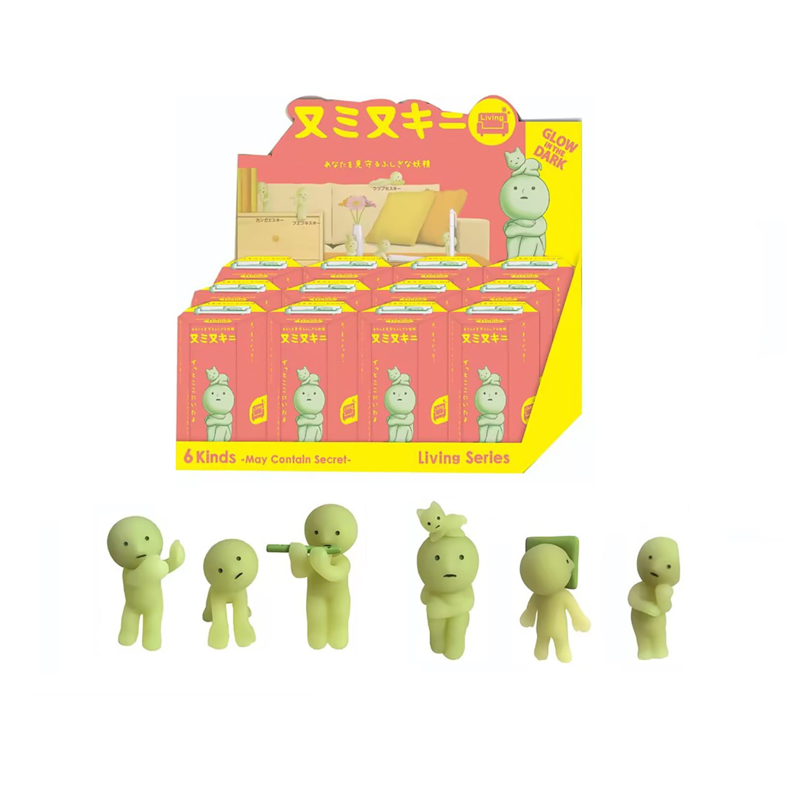 Winter Sale 12 Pcs Dream Smiski Blind Box - Living Series Glow in the ...