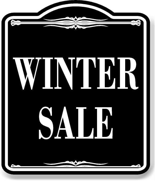 Winter Sale BLACK Aluminum Composite Sign, 15"x18" - Walmart.com