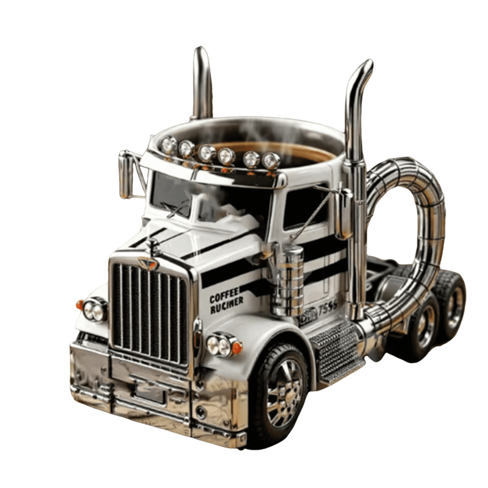 Winter Sale! Handmade Truck Coffee Cups, Truck Coffee Mug Semi Truck ...