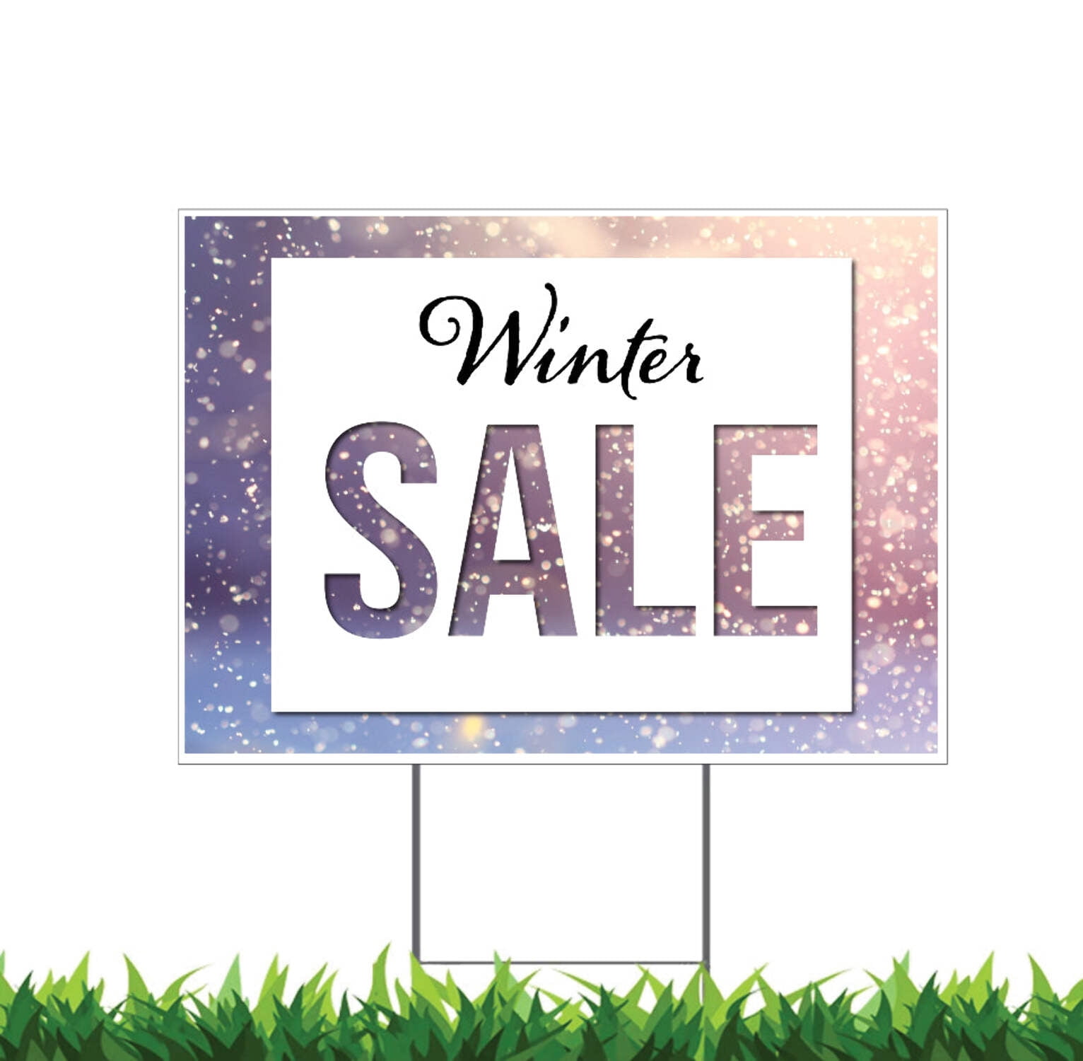Winter Sale Sign, Retail Sale Sign, Yard Sign, 18x12, 24x18, 36x24, H ...
