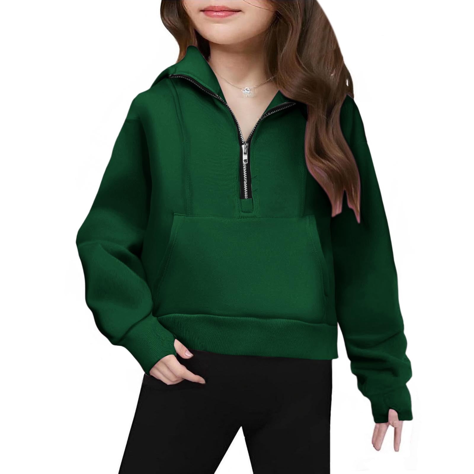 Kukoosong Girls Long Sleeve Hoodies Toddler Girl Fall Clothes V Neck ...