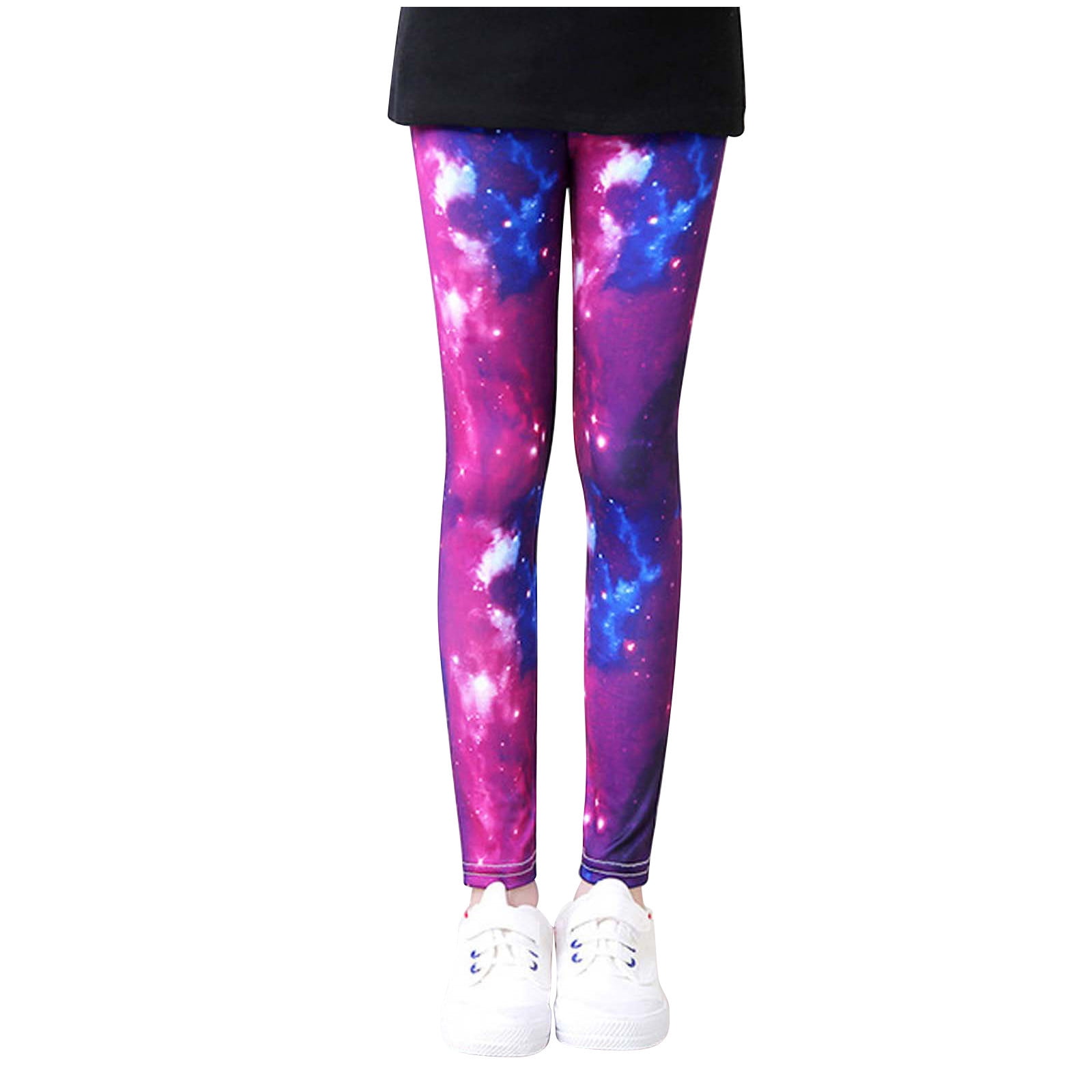 Edvintorg Girls Winter Leggings Printed Milk Silk Pattern Leggings ...