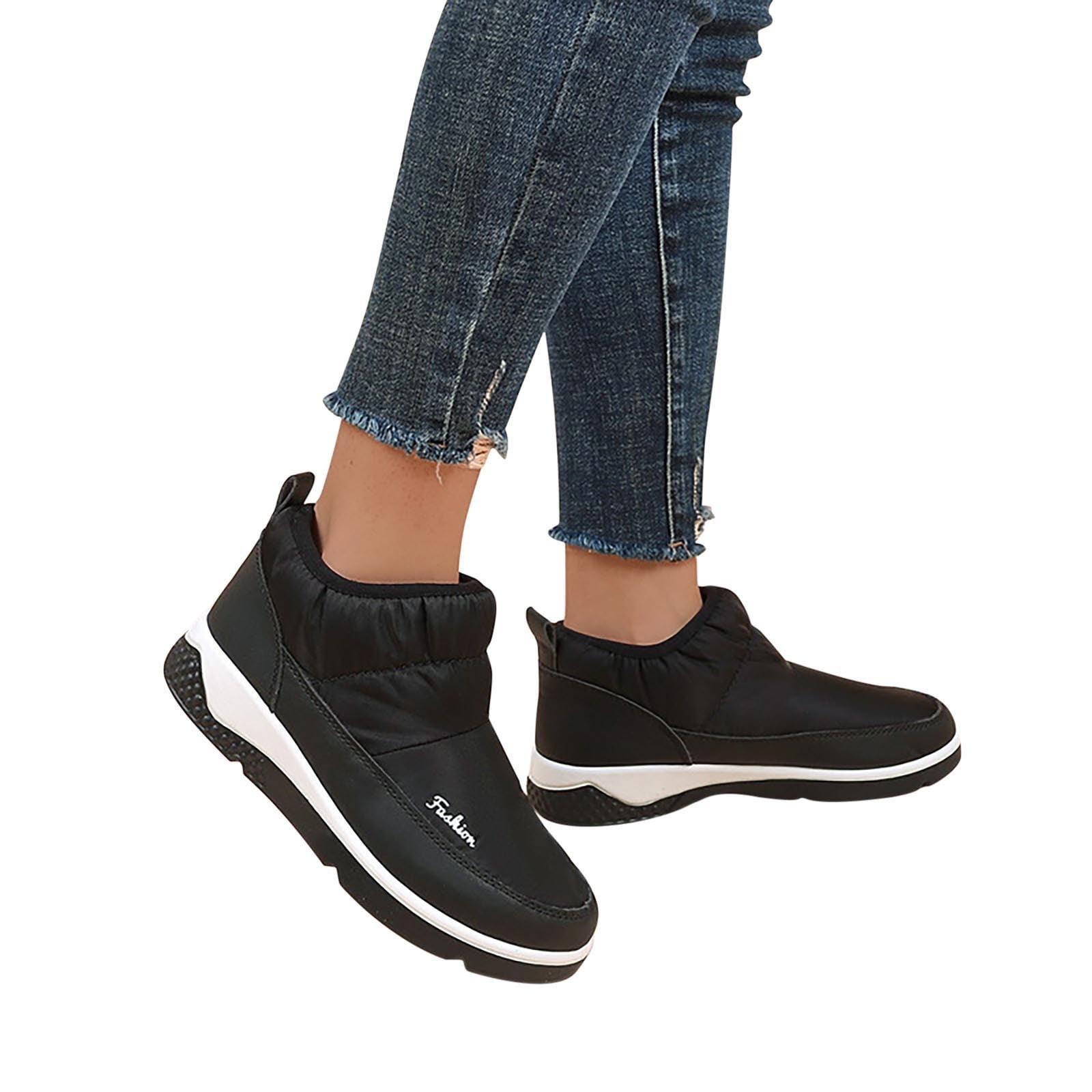 Suokom Boots for Women, Outdoor Women Snow Boots Round Toe Shoes ...