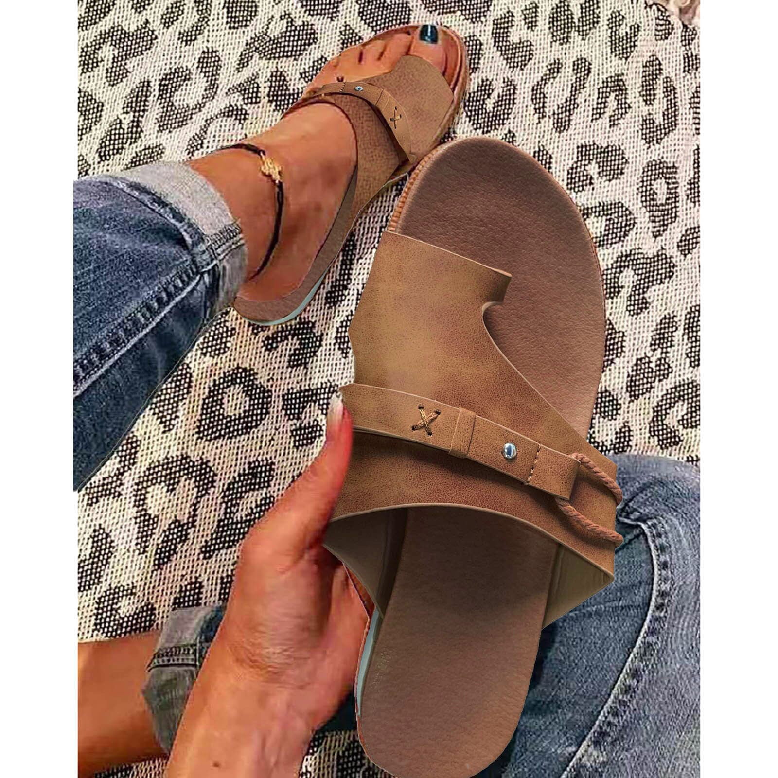 Winter Savings Clearance! Suokom Sandals Women, Fashion Toe Set Flat ...