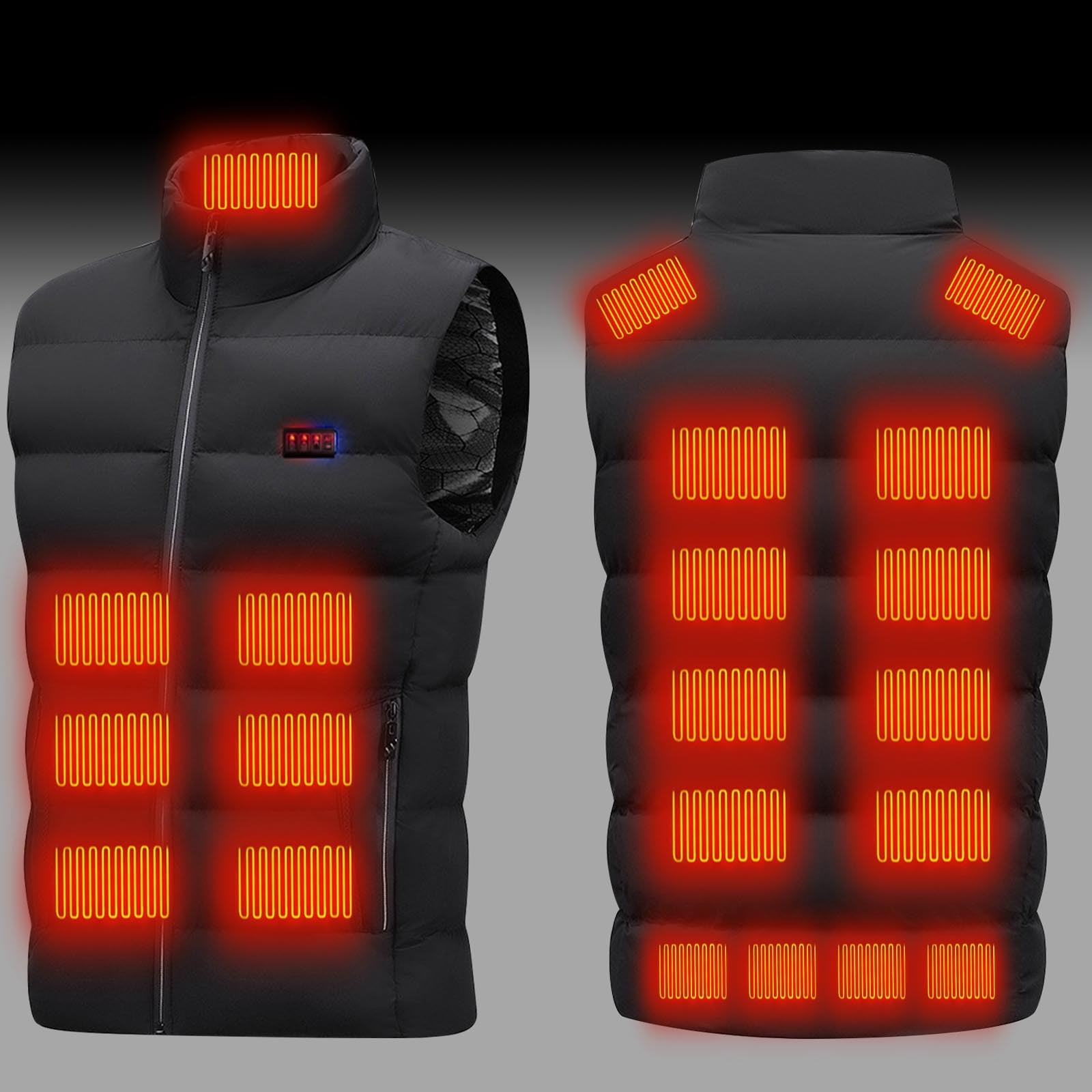 Winter Savings! Titcea Heated Vest for Men, 3 Heating Levels 16 Heating ...