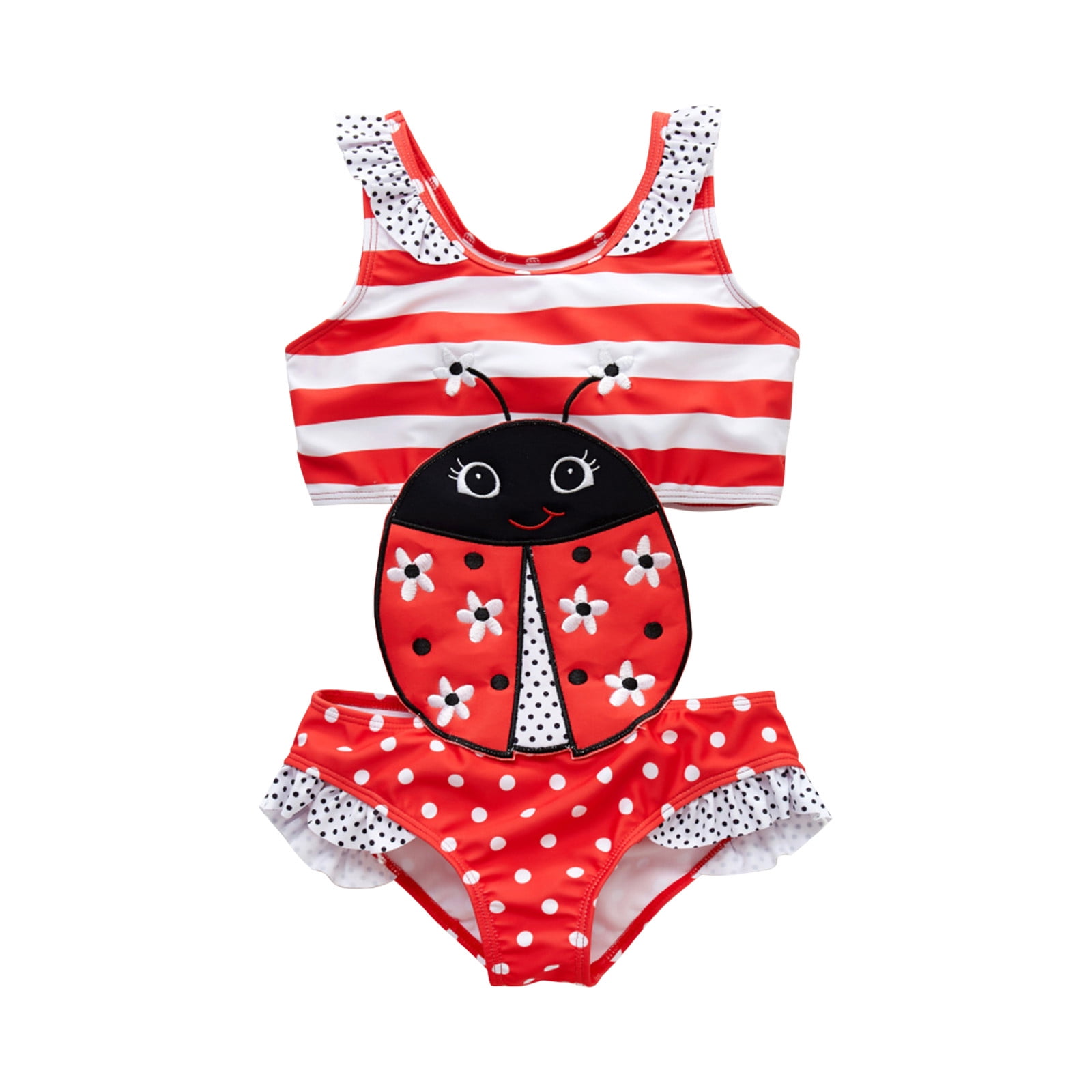 Yievot Summer Kids Girls Swimwear Animals Print Sleeveless Toddler Baby ...