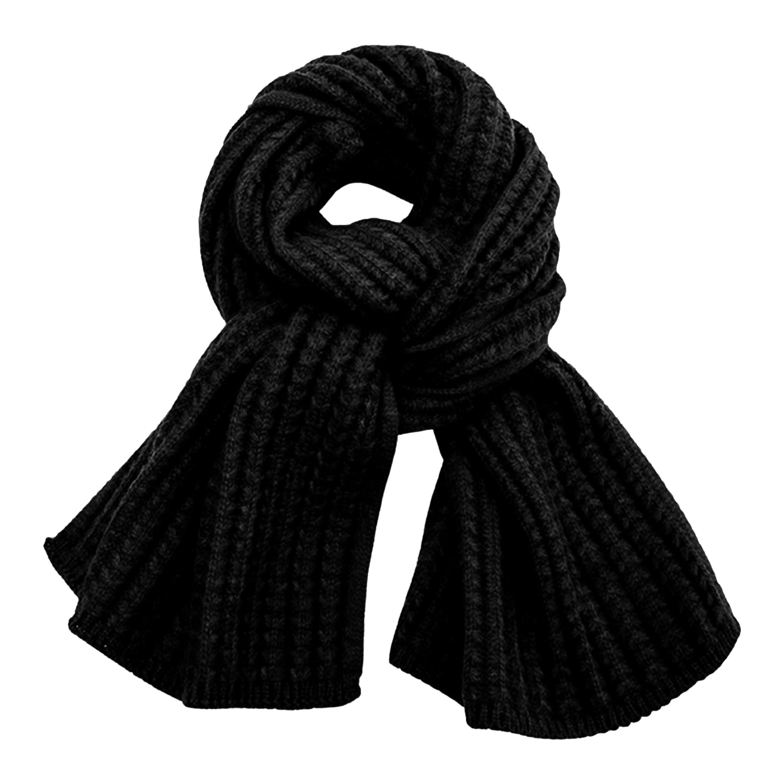 Winter Scarfs for Women Men Neck Warmer Stretch Chunky Thick Warm ...