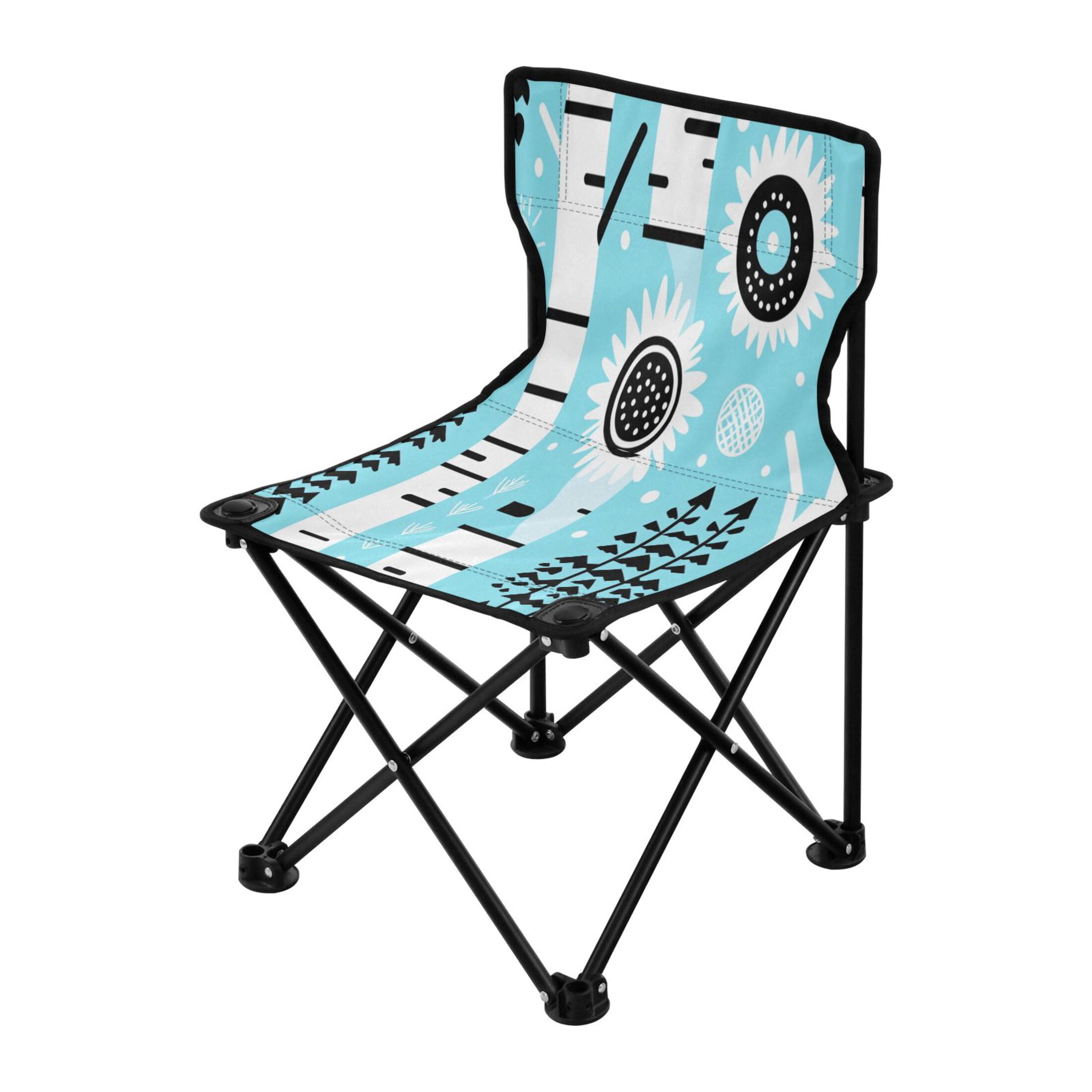 Winter Scene with Sun Kids Camping Chairs Folding Chair for Children 14 ...