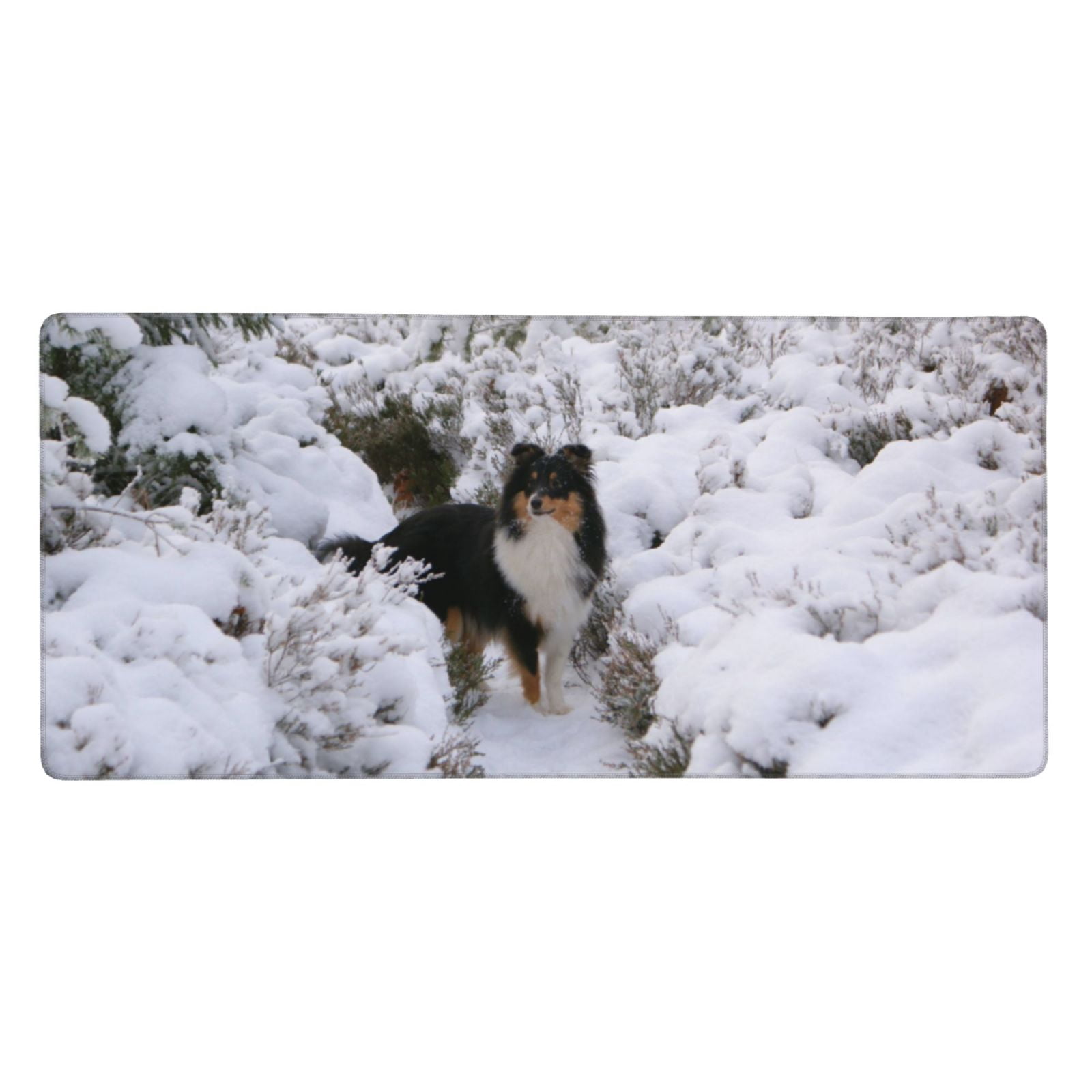 Winter Sheltie Wallpaper Mousepad Large Mouse Pad Desk Pad Computer ...
