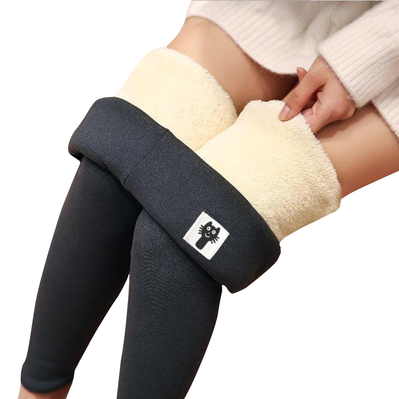 Winter Sherpa Fleece Lined Leggings for Women Winter Warm Thermal Pant ...