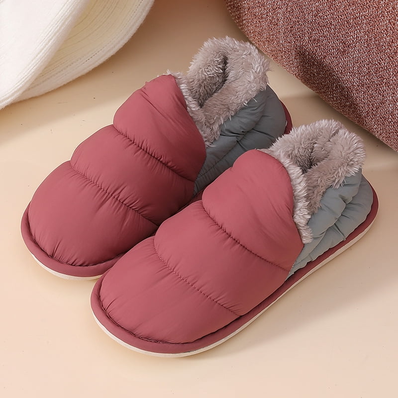 Winter Slippers For Women Down Slippers Fluffy Winter House Slipper ...