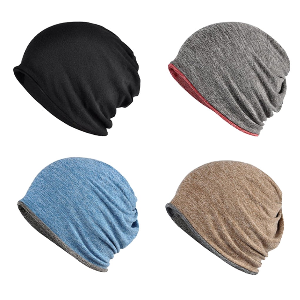Winter Slouchy Cotton Thicken Running Skull Hats Beanie Hip-Hop Soft ...