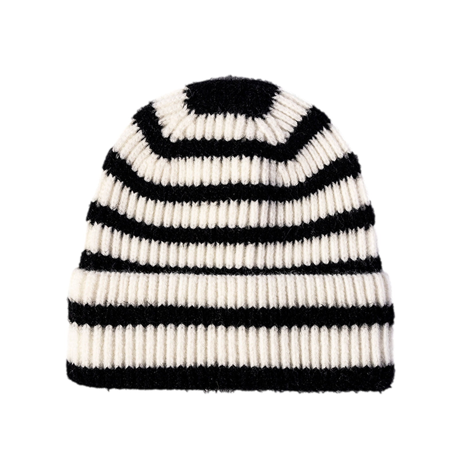 Winter Slouchy Knitted Cuffed Beanie Hats for Women Soft Classic Knit ...