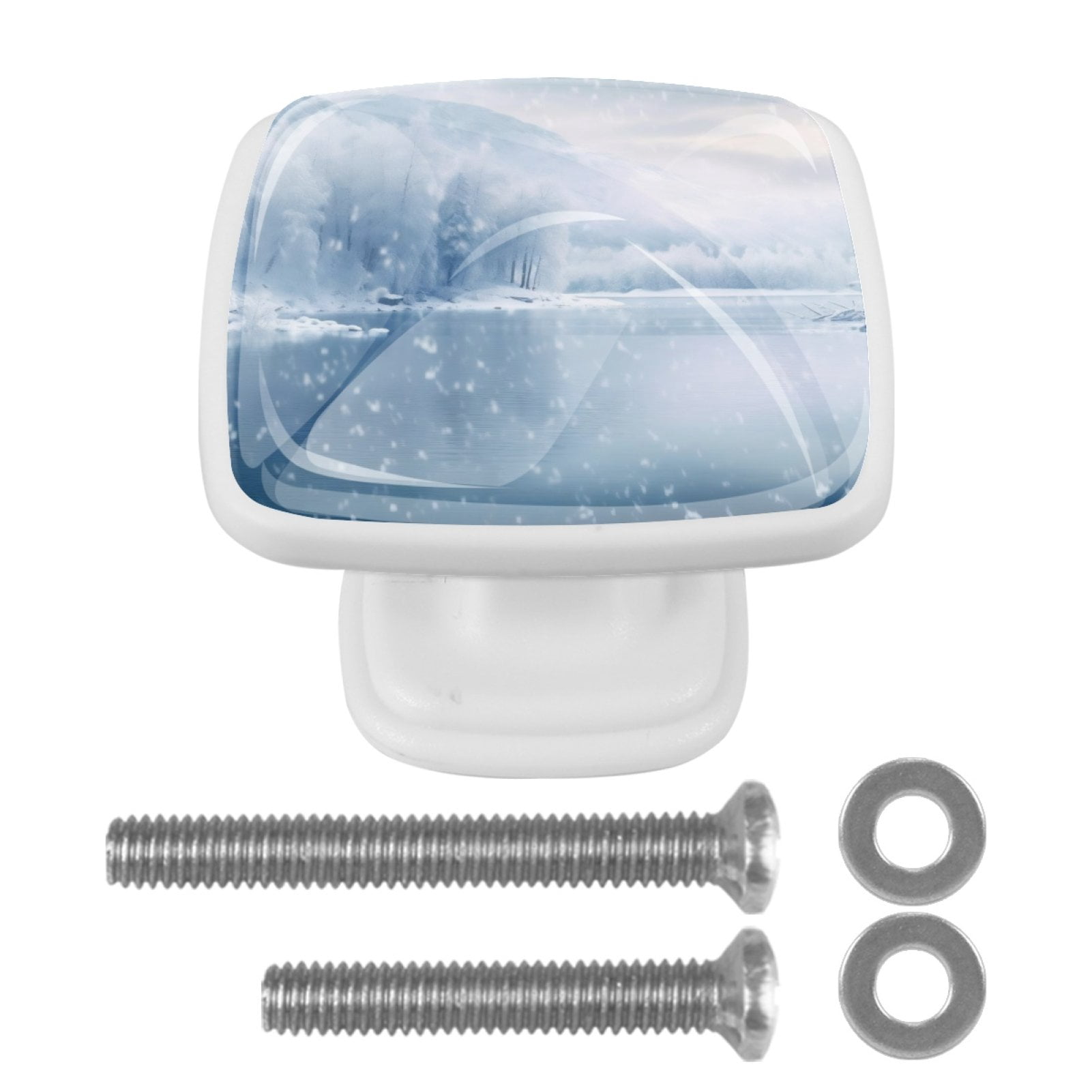 Winter Snow Cabinets Door and Drawers Knobs Pulls,Furniture Handles ...