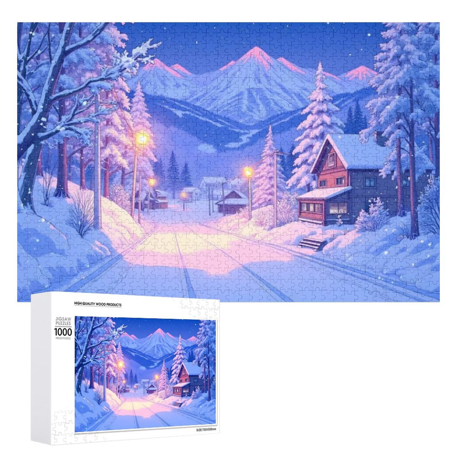 Winter Snow Jigsaw Puzzle – 1000-Piece Challenging Puzzle for Adults ...