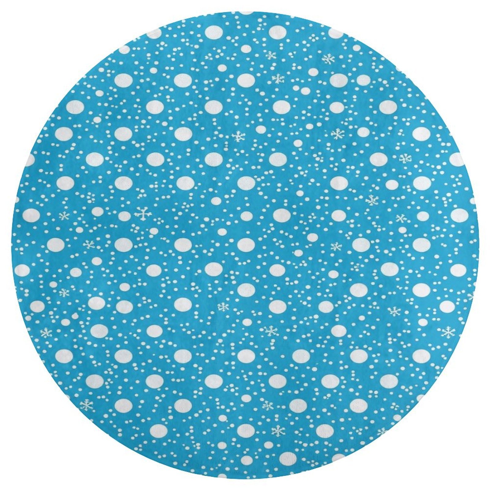 Winter Snow Pattern Round Carpets Living Room Sofa Coffee Table Rug Ins ...