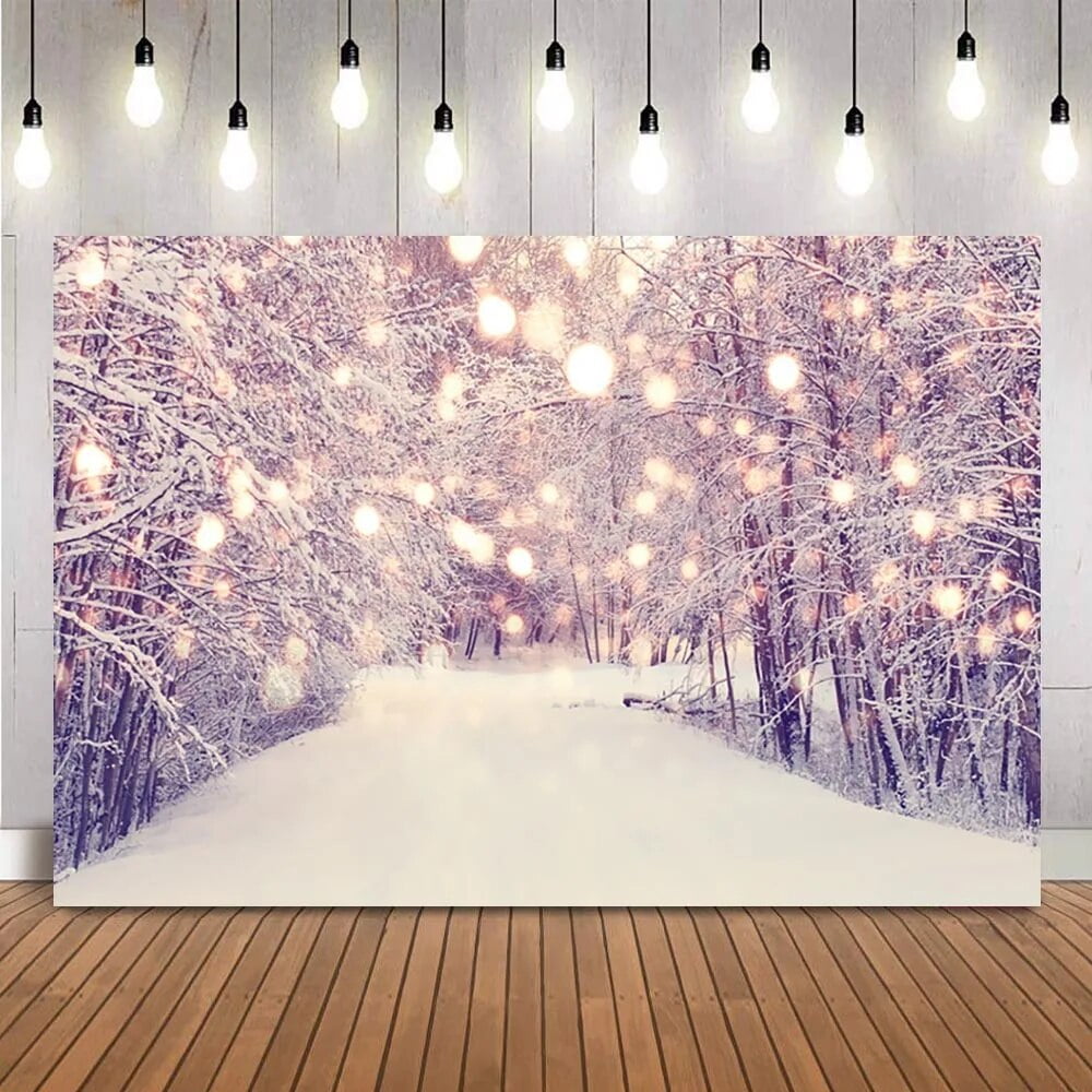 Winter Snow Photography Backdrop Kids Portrait Merry Christmas Photo Booth Background Studio ...