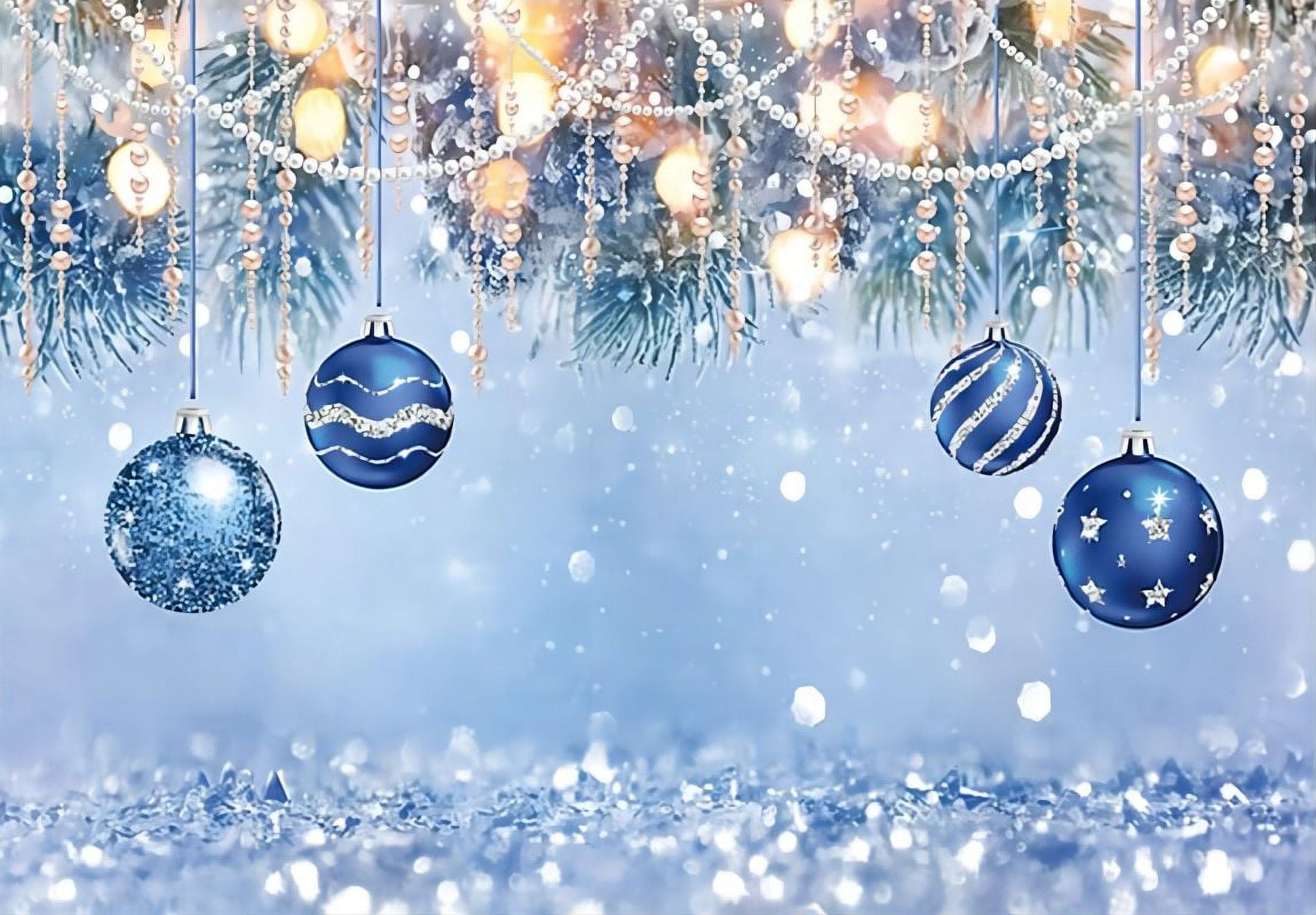 Winter Snow Scene Backdrop Family Party ration Background for ...