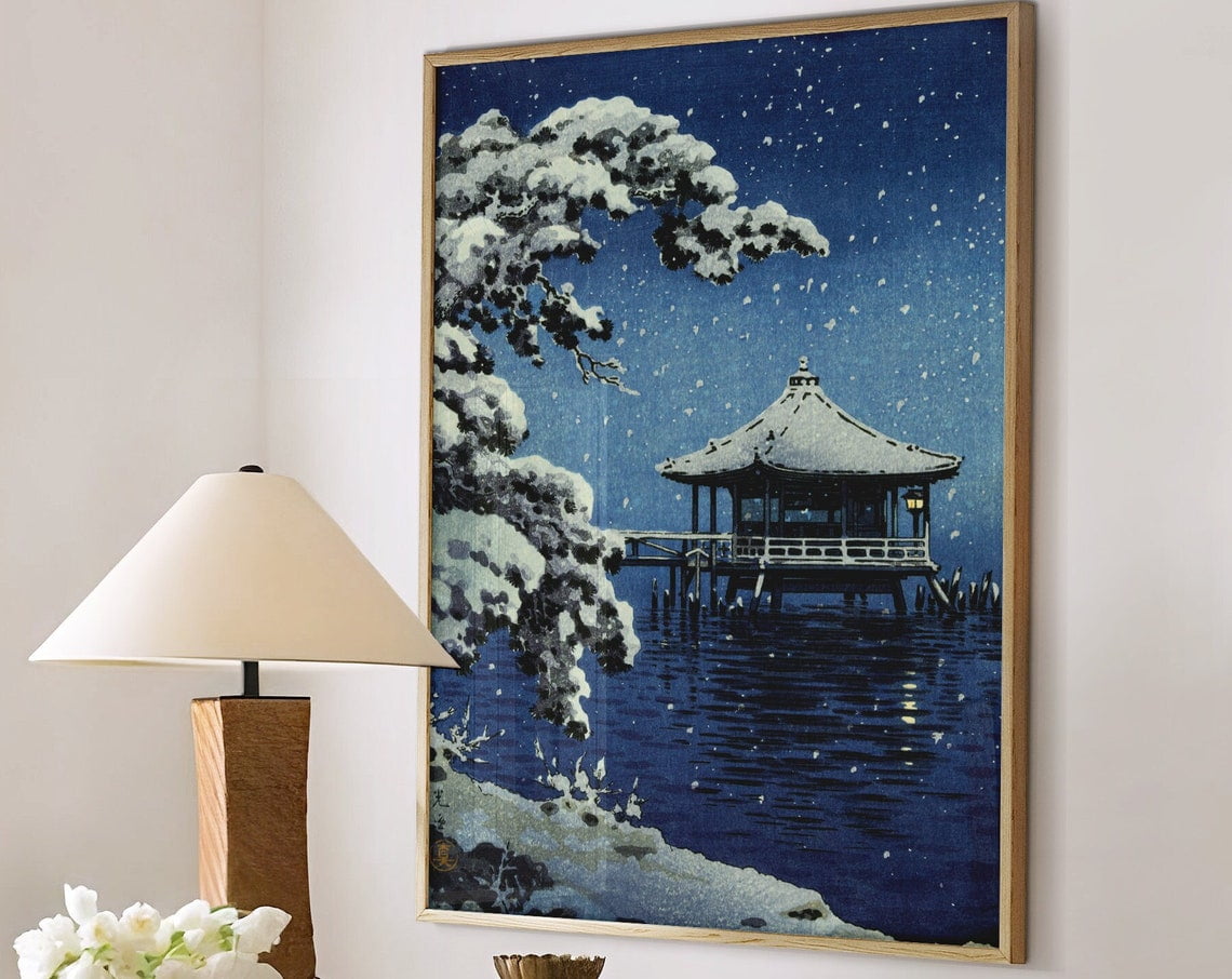 Winter Snow Tsuchiya Koitsu Japanese Woodblock Art Print Ukiyo-E Poster ...