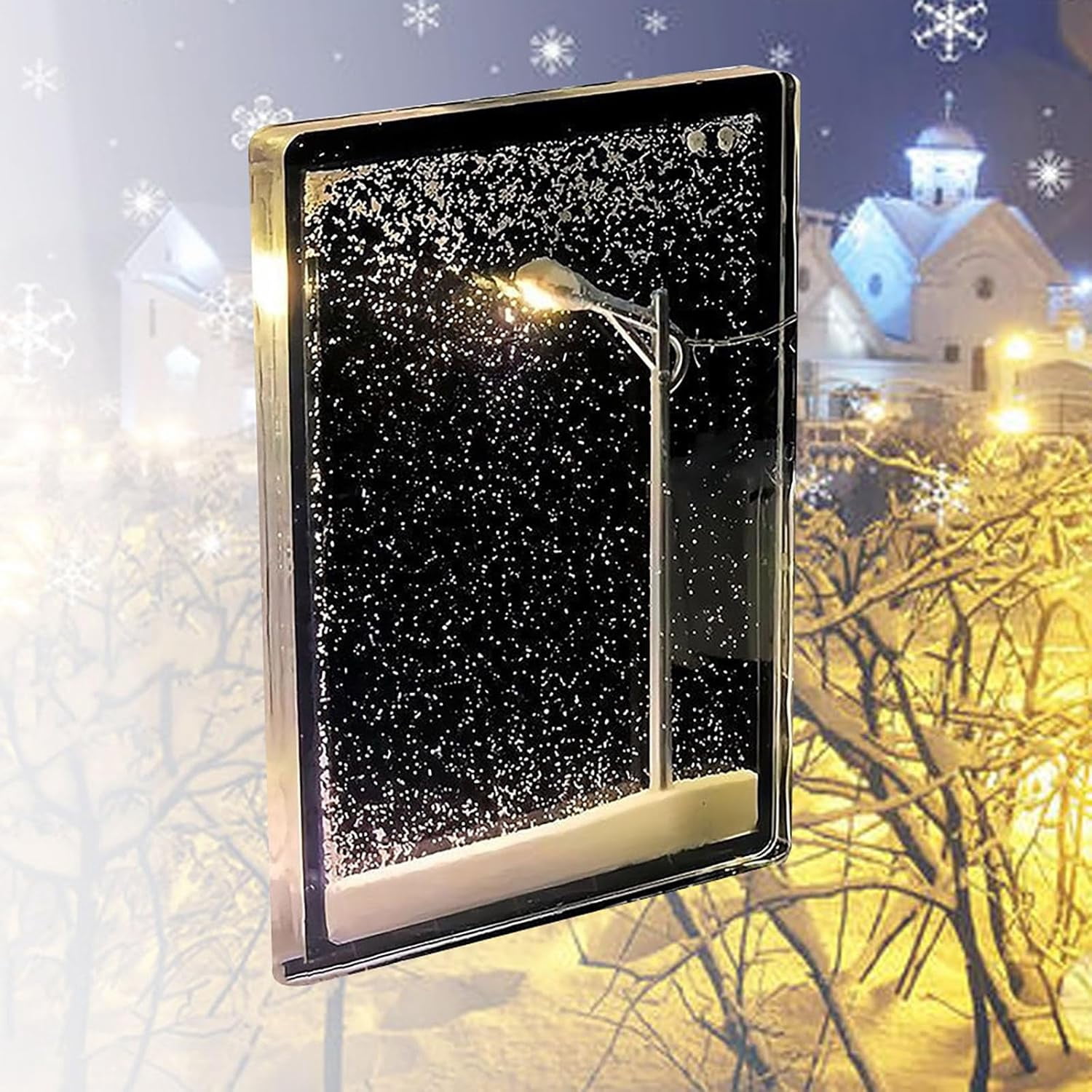 Winter Snowfall Lamp, Street Light Snow Lamp Christmas Decor, Snow ...