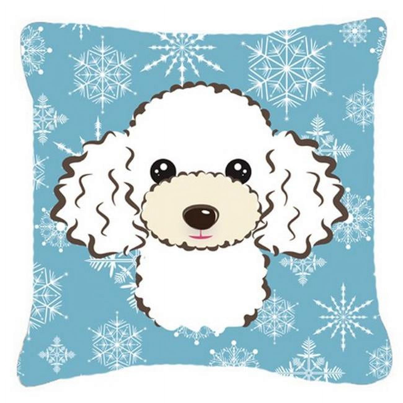 Winter Snowflake Dog Face Design Fabric Decorative Pillow - Walmart.com