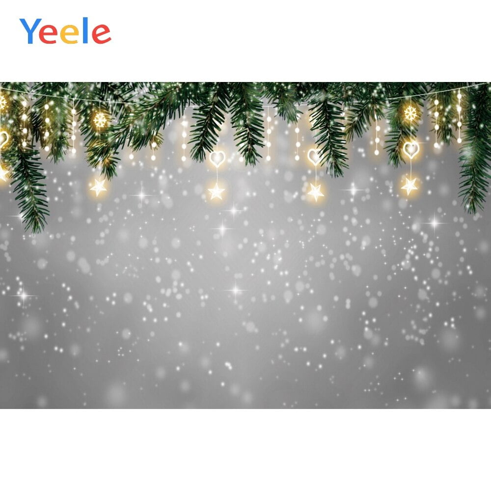 Winter Snowflake Leaves Star Light Newborn Baby birthday Backdrop ...