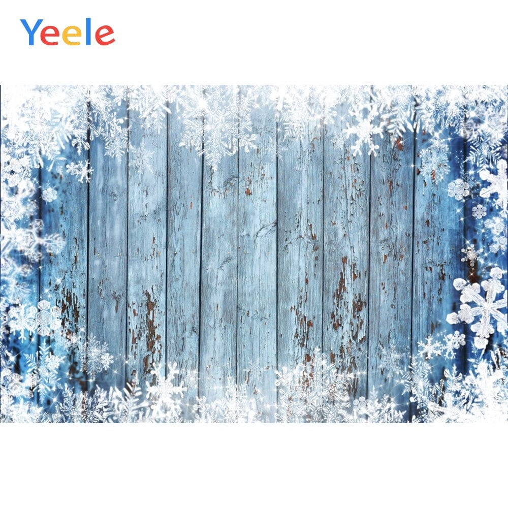 Winter Snowflake Vintage Wooden Floor Home Decoration Backdrop ...