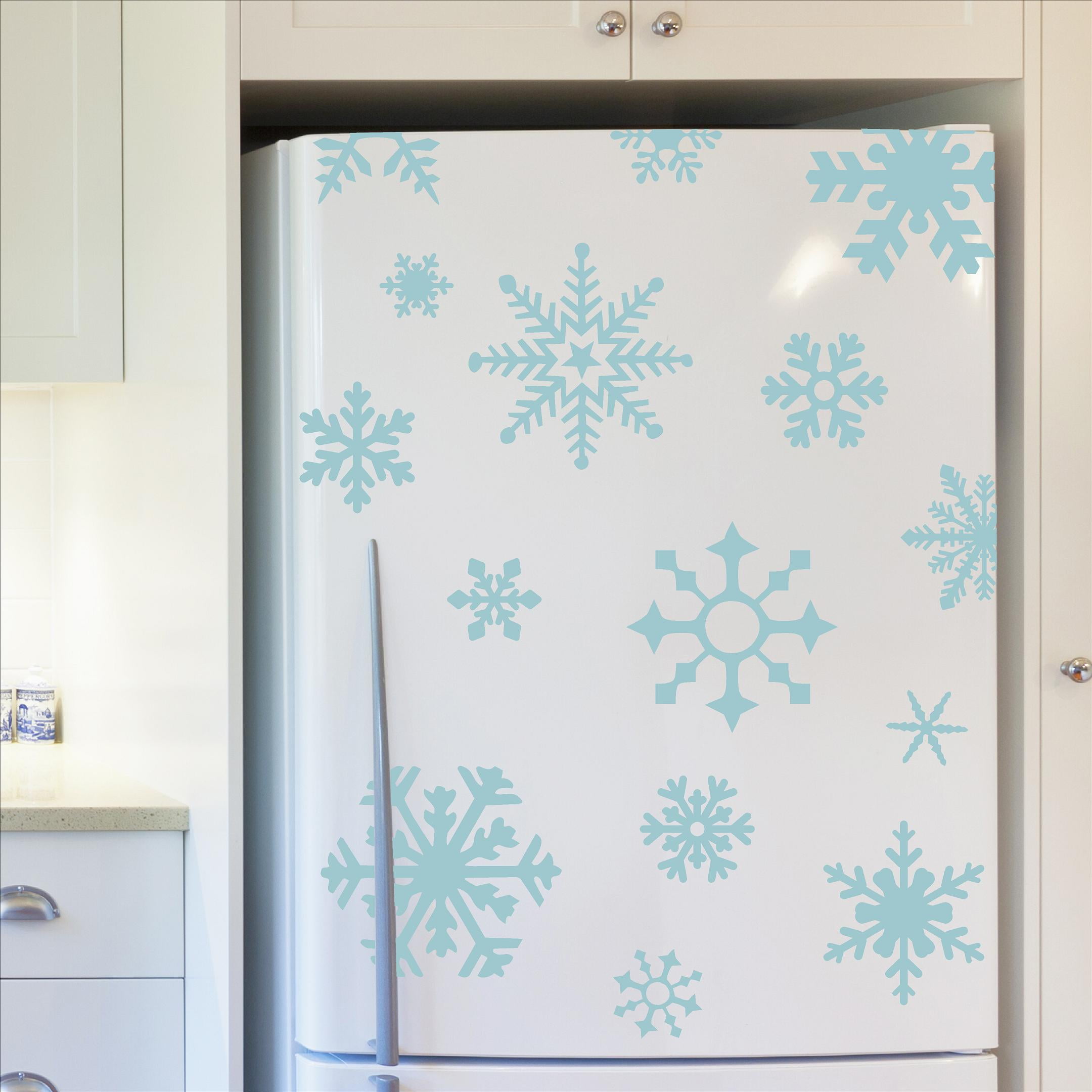 Winter Snowflakes Christmas Decals and Decor Vinyl Lettering Decal ...