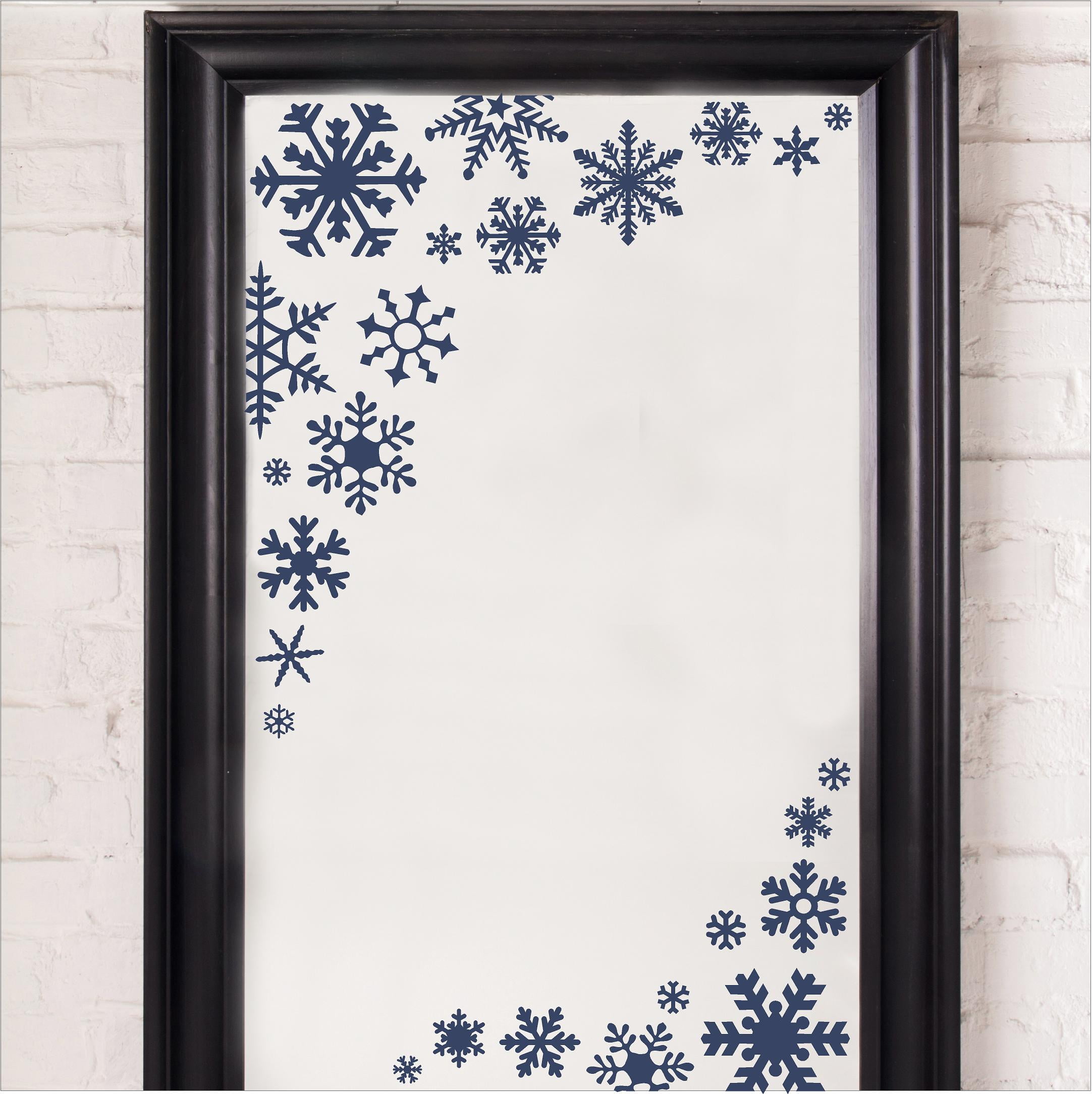 Winter Snowflakes Christmas Decals and Decor Vinyl Lettering Decal ...