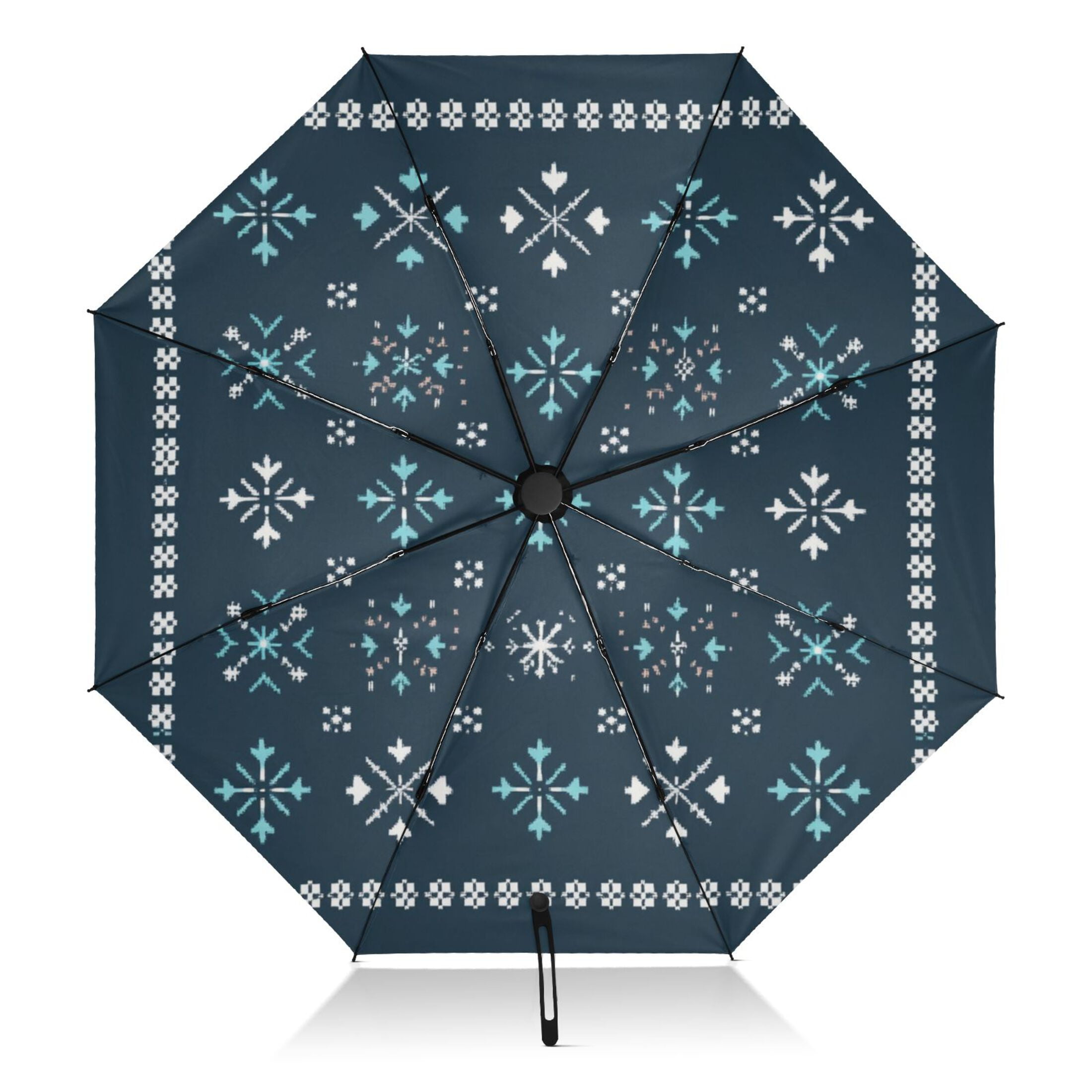 Winter Snowflakes Extra Large Automatic Umbrella, UV Protection ...