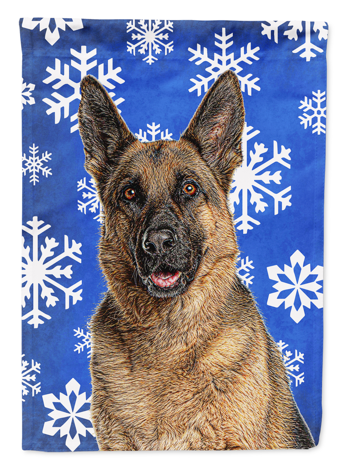 Winter Snowflakes Holiday German Shepherd Garden Flag - Walmart.com