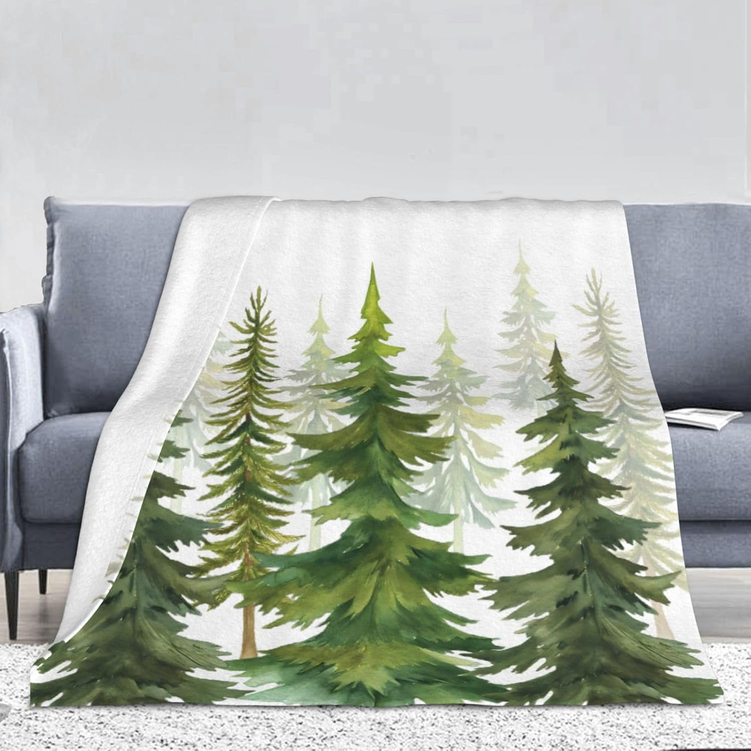 Winter Snowflakes Throw Blanket Christmas Decoration Soft and Warm ...