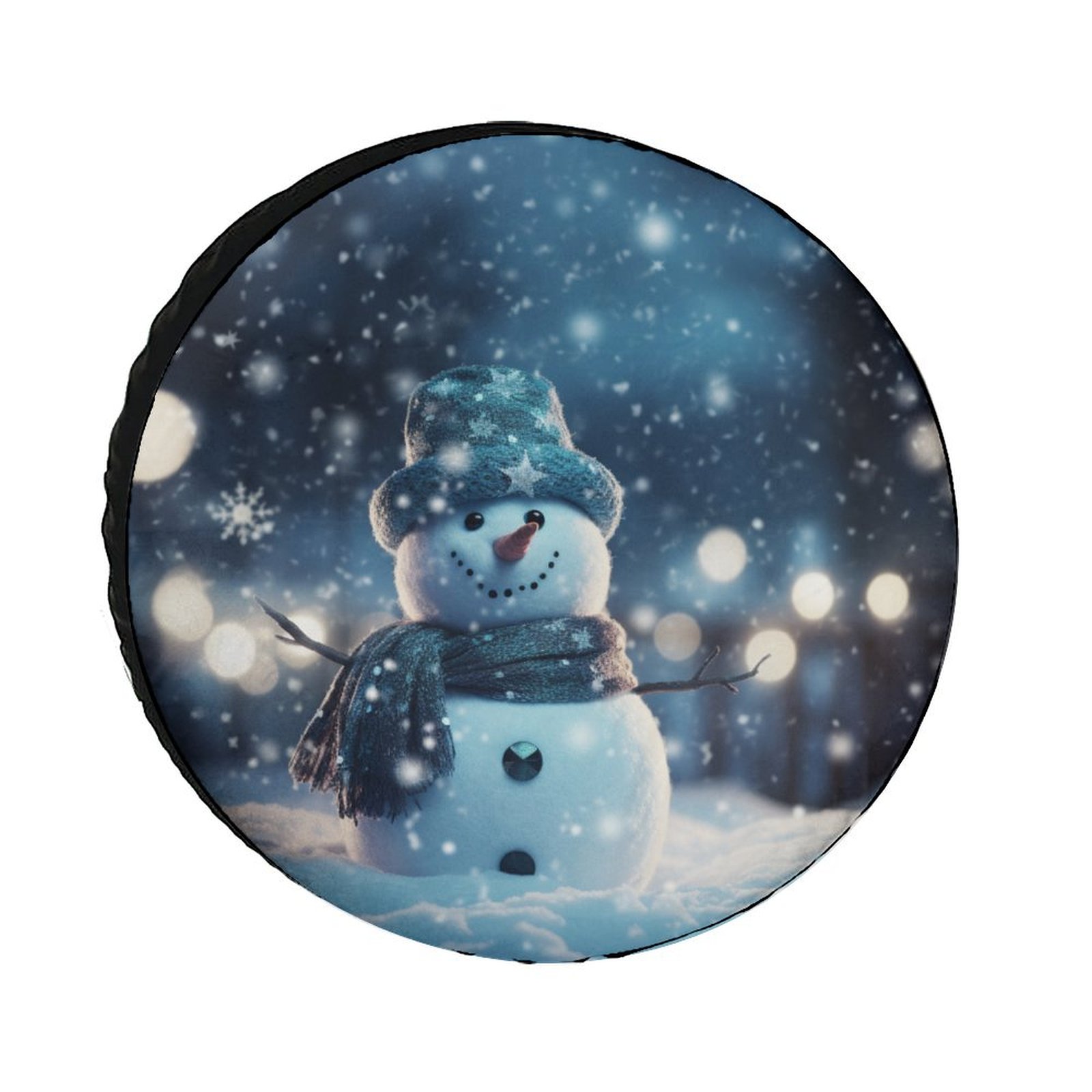Winter Snowman Heavy Duty Spare Tire Cover Christmas Weatherproof Wheel ...