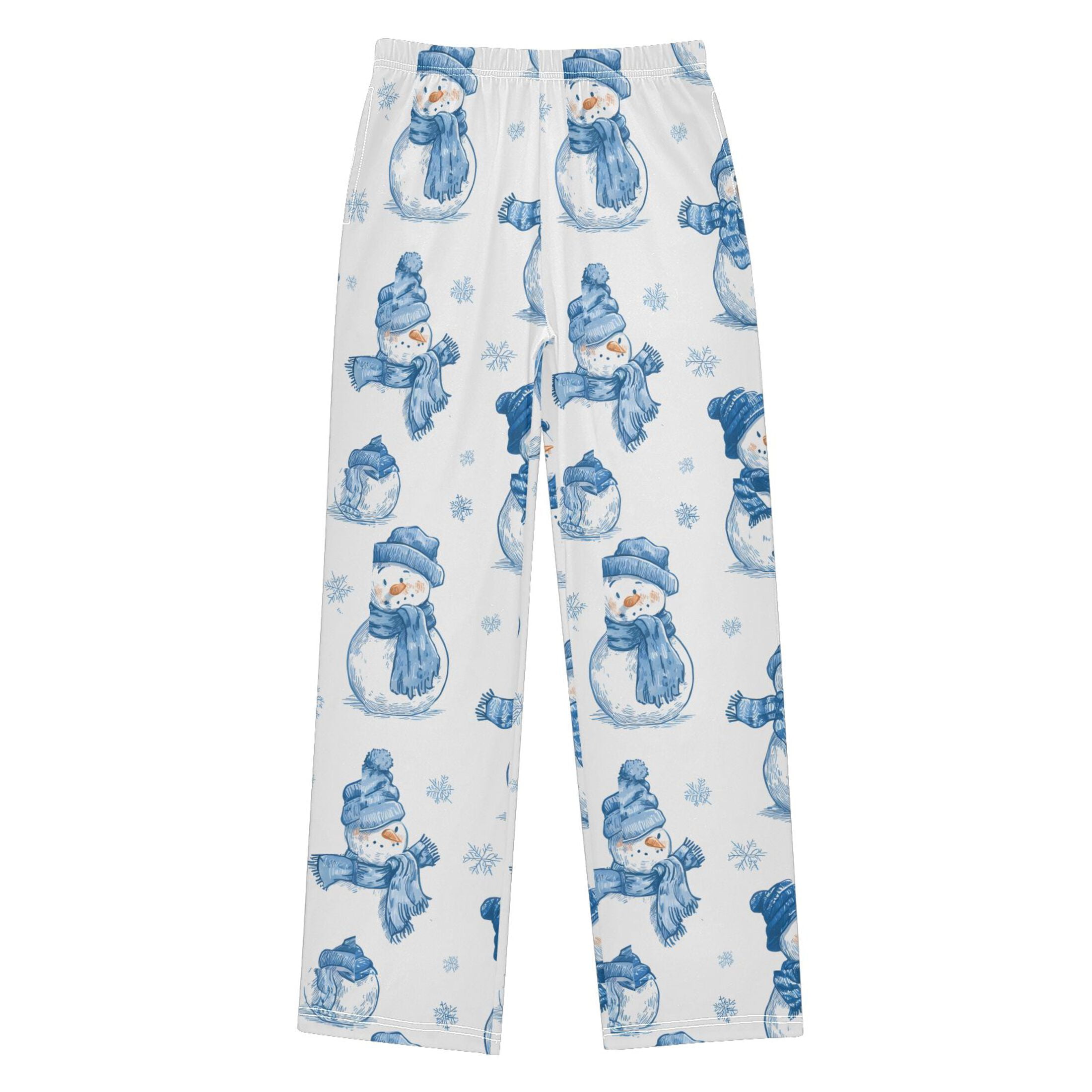 Winter Snowman Pajama Pants Soft Lightweight Lounge Pants Bottoms Sleep ...