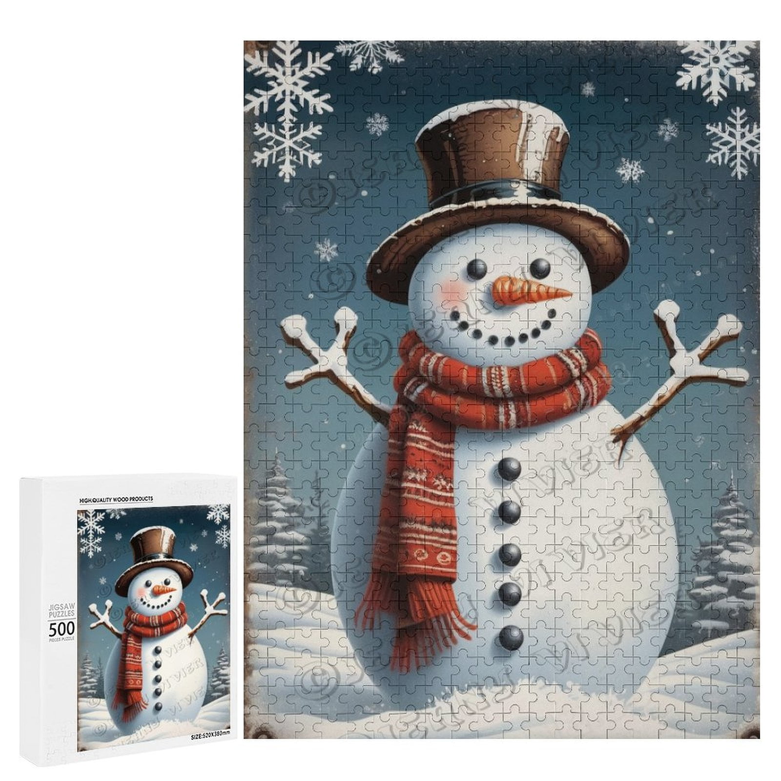 Winter Snowman Wood Wall Art Wood Decorative for Home Desk Shelf Wall ...