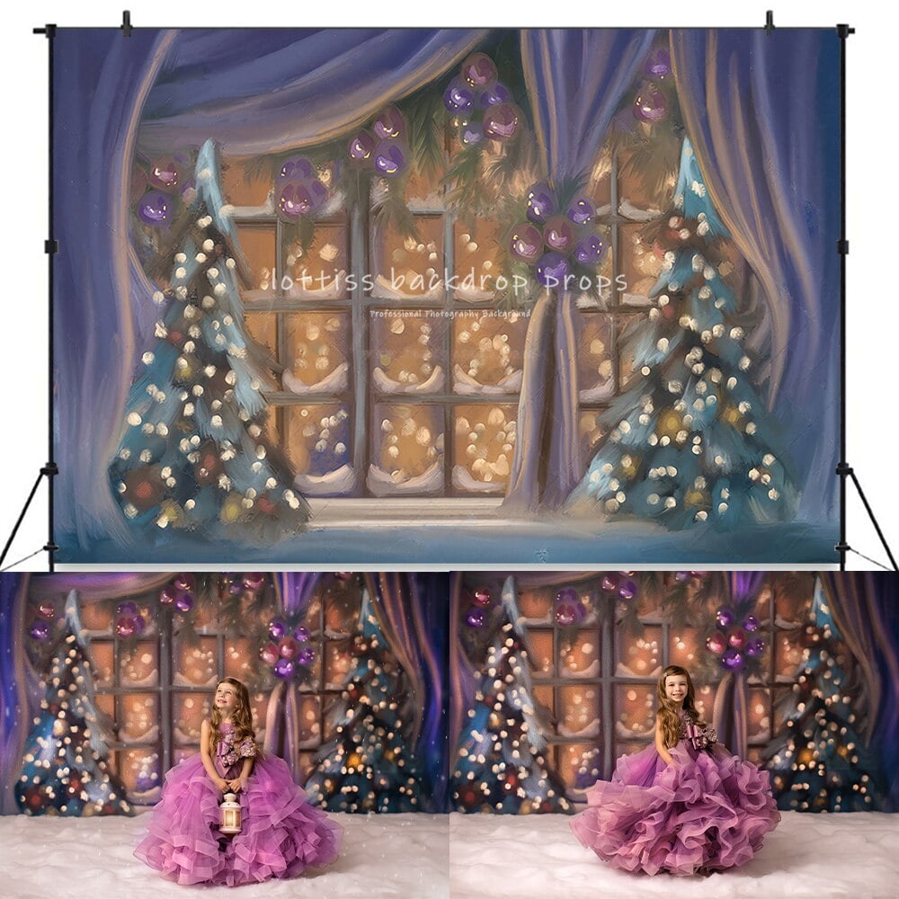 Winter Snowy Candy House Backdrops Baby Kids Portrait Photography Child ...