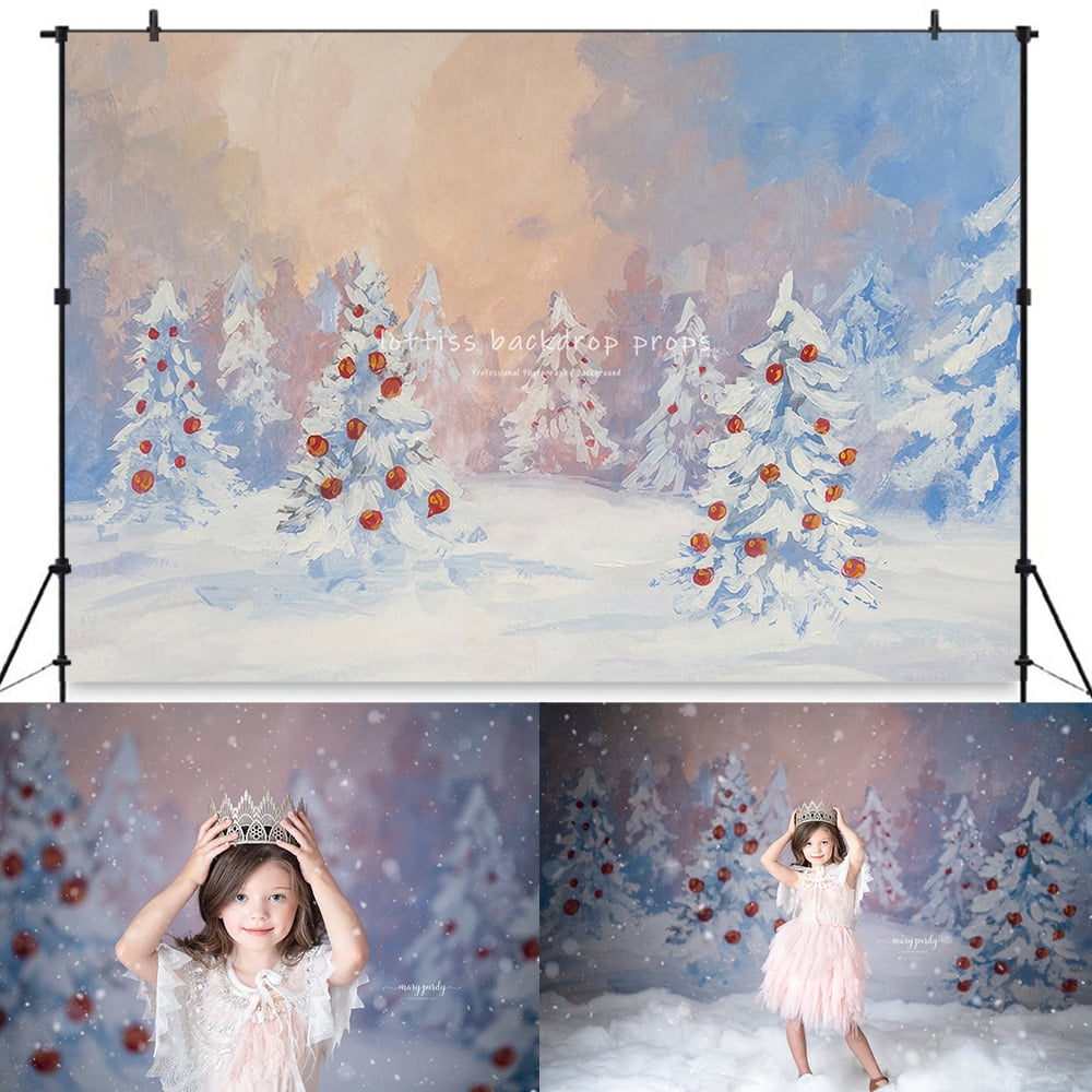 Winter Snowy Forest Backdrops Kids Photocall Child Baby Adult Portrait ...
